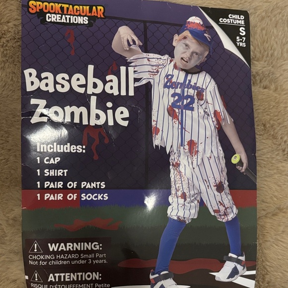 Spirit | Costumes | Baseball Zombie Costume With Blue And Red Accents ...